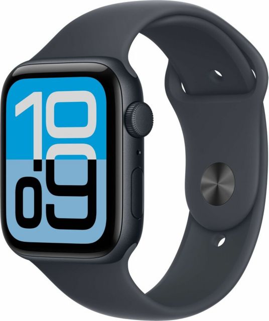 Apple Watch SE 3 GPS 44mm Midnight Aluminum Case with Midnight Sport ...