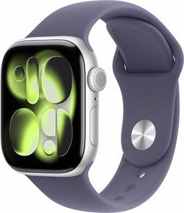 Apple Watch Series 11 GPS 42mm Silver Aluminum Case with Purple Fog ...