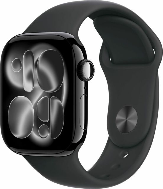 Apple Watch Series 11 GPS + Cellular 42mm Jet Black Aluminum Case with ...