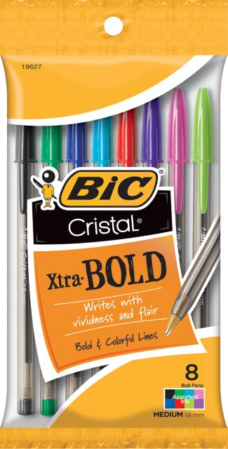 PEN 8PK CRISTAL XTRA BOLD AST | Southeastern Oklahoma State University
